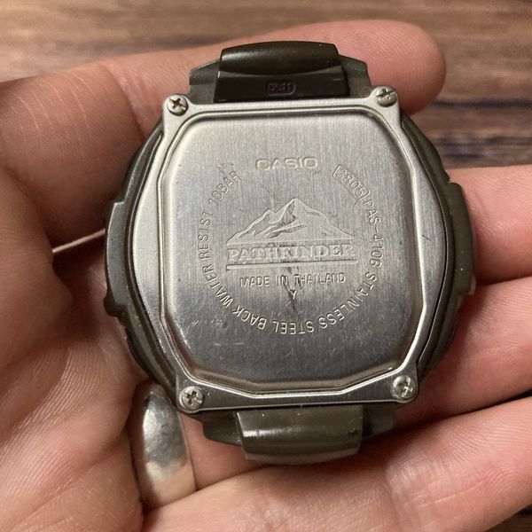 Vintage Casio Pathfinder Watch Works NEEDS STRAP PAS 410B Mens ...