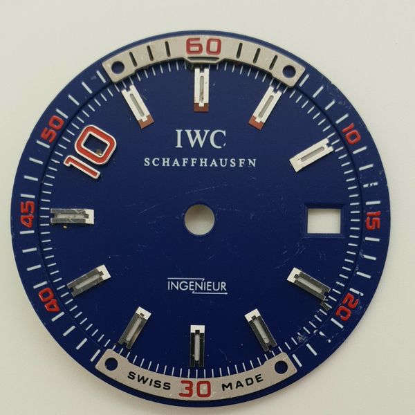 GENUINE IWC INGENIEUR LIMITED EDITION ZINEDINE ZIDANE BLUE DIAL ...