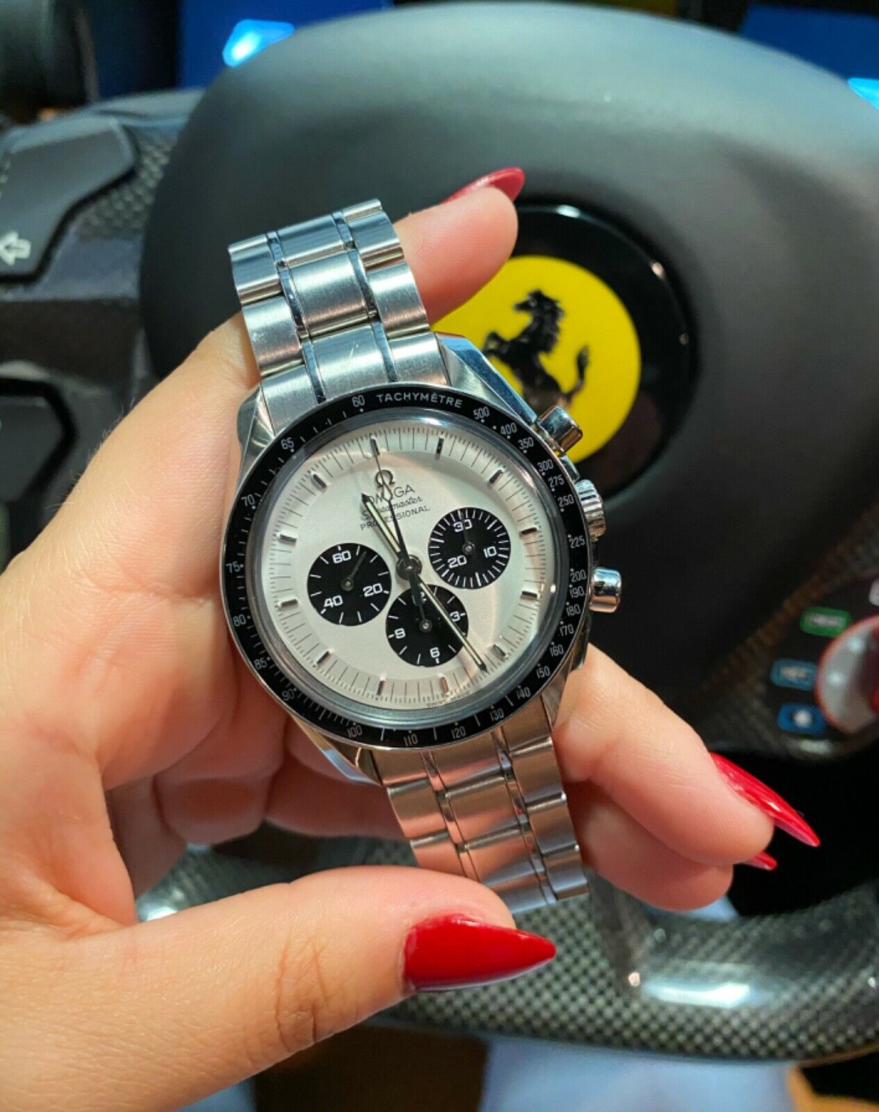 Omega Speedmaster Professional Moon Mitsukoshi Panda Face ORIGINAL BOX ...