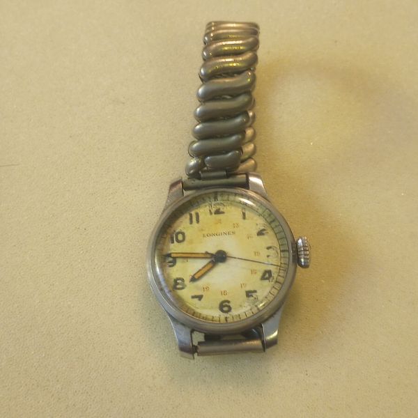 Longines WWII Era 24 Hour Dial Military Style 17J 12L Wristwatch - Not ...