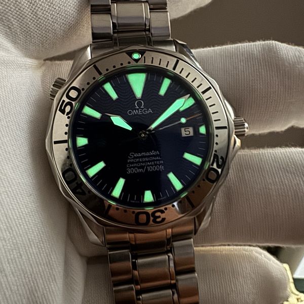 Omega Seamaster Professional 300M 2255.80 Electric Blue 41mm Automatic | WatchCharts Marketplace