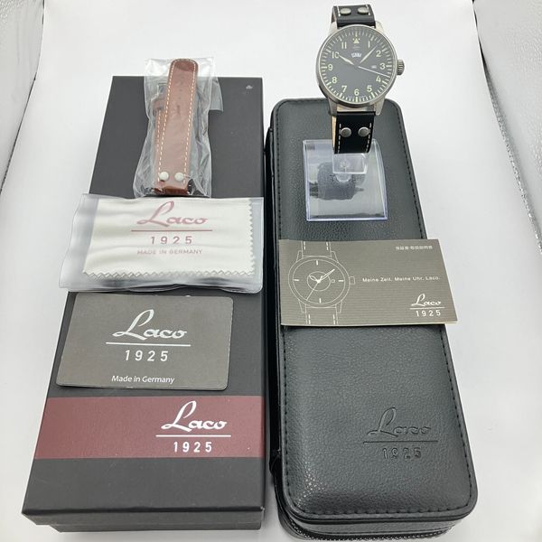Laco Pilot Watch 861807 Genf 42mm Quartz - Excellent Condition From ...