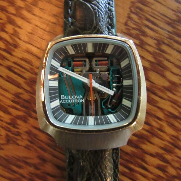 Restored 1975 BULOVA Accutron 214 Spaceview 100 Anniversary Men's Watch ...