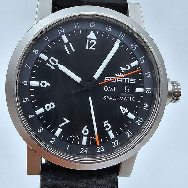 Fortis Spacematic GMT 40mm Automatic 200M 624.22.148 Black Dial ...