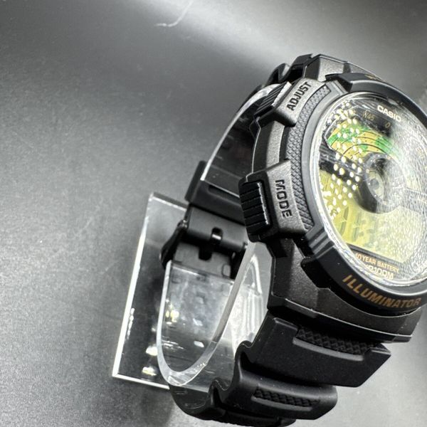 Casio AE1100W-1BV World Time 100m WR Watch Map 5 Alarms 10 Year Battery ...