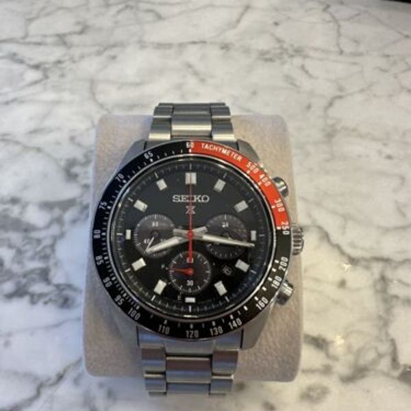 Seiko Speedtimer Men's Black Watch - SSC915 | WatchCharts Marketplace