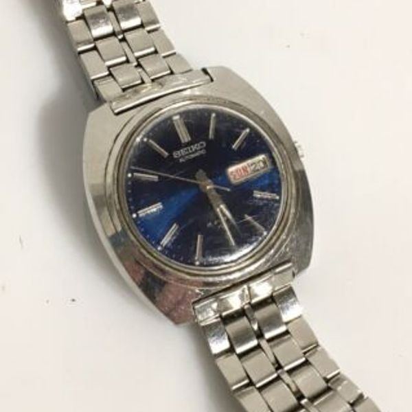 VINTAGE SEIKO 21 JEWEL AUTOMATIC WATCH BLUE DIAL 7006-7007 JAPAN ...