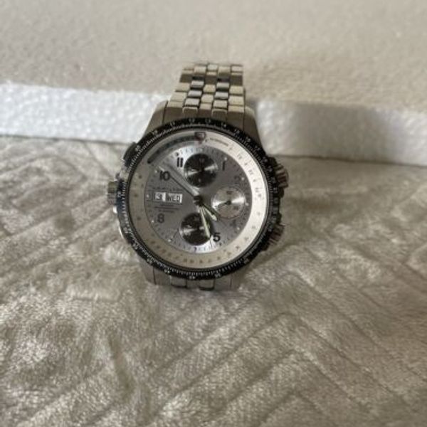 Hamilton Khaki X-Wind Chronograph GMT Panda Dial Valjoux H776260 ...