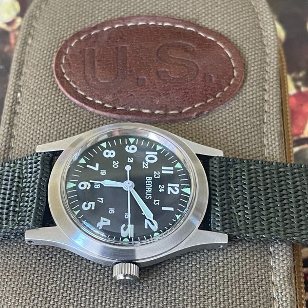Benrus WW2 Vietnam wars commemorative men's watch, Swiss manual wind ...
