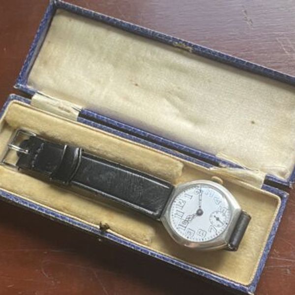 1920s Rolex Sterling Silver Trench Watch | WatchCharts Marketplace