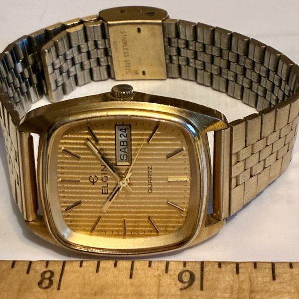 elgin quartz mens watch Vintage | WatchCharts Marketplace
