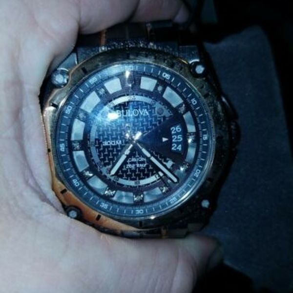 Bulova 98D149 Men's Precisionist Gray & Rose-Gold Watch #C89 ...