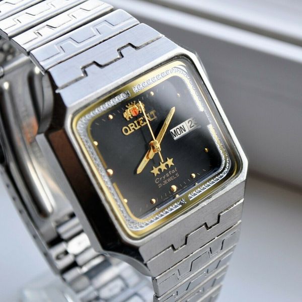 Vintage watch ORIENT Freza Automatic Day Date ORIGINAL Japan 3 Stars ...