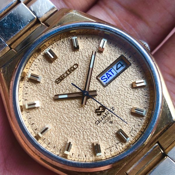 FS: Vintage Seiko Snowflake SQ Quartz 4004 Golden dial Rare | WatchCharts