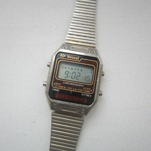 Vintage Rare Watch Kessel K93 R2 melody 7 Alarm Original Digital 1980s ...