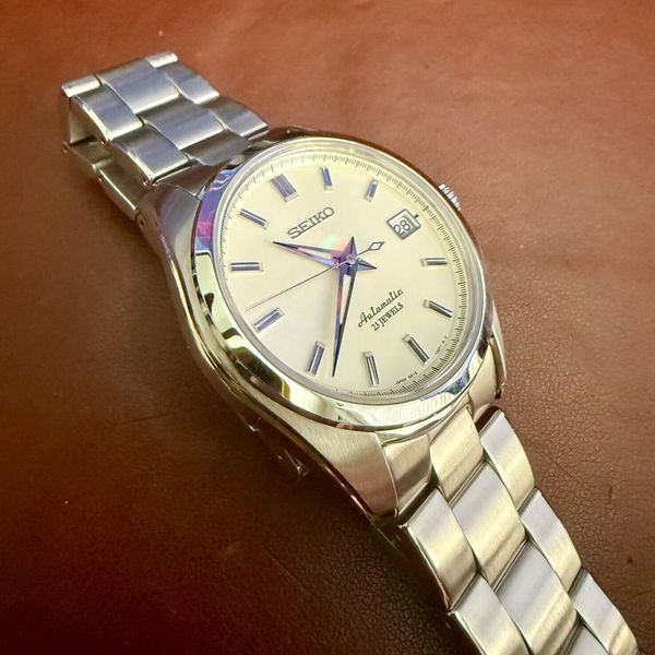 SEIKO SARB035 Mechanical Automatic Men's 10 BAR White Dial Rare Working ...
