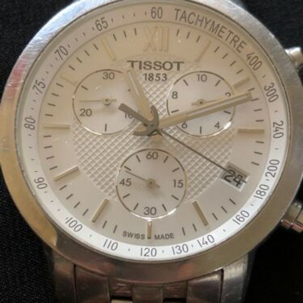 TISSOT 1853 CHRONOGRAPH 200M T055417A SAPPHIRE CRYSTAL QUARTZ SWISS ...