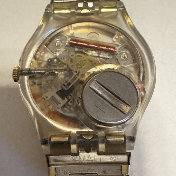 Vintage 1990's SWATCH Watch ~ GK 412 9003 ~ Works ~ New Battery ~ Swiss ...