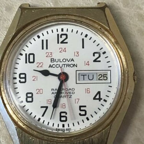 Vintage Bulova Accutron N7 Railroad Approved 6945T Swiss 247 Watch 2453 ...