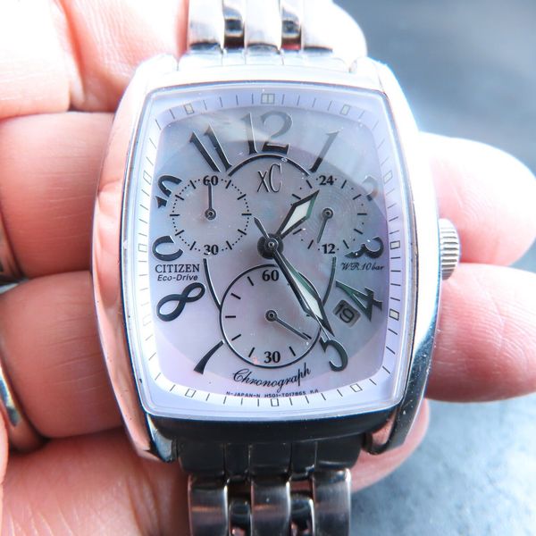 All Steel Citizen Eco-Drive Chronograph Solar Quartz Women Watch ...