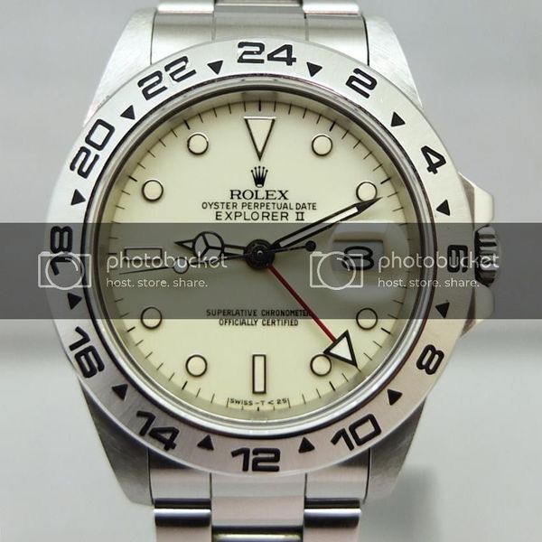 FS : Rolex 16550 Explorer II Cream Dial with bracelet | WatchCharts ...