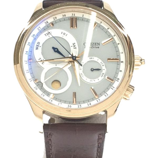 [Used] CITIZEN Solar watch / Digiana / Leather / GRY / BRW [Clothing ...
