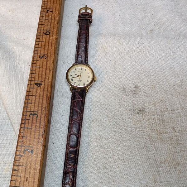 Timex Indiglo WR30m Date Watch Running With Fresh Battery | WatchCharts Marketplace