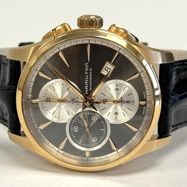 Hamilton Jazzmaster Gold-Tone Chronograph 42mm Automatic Watch H325460 ...