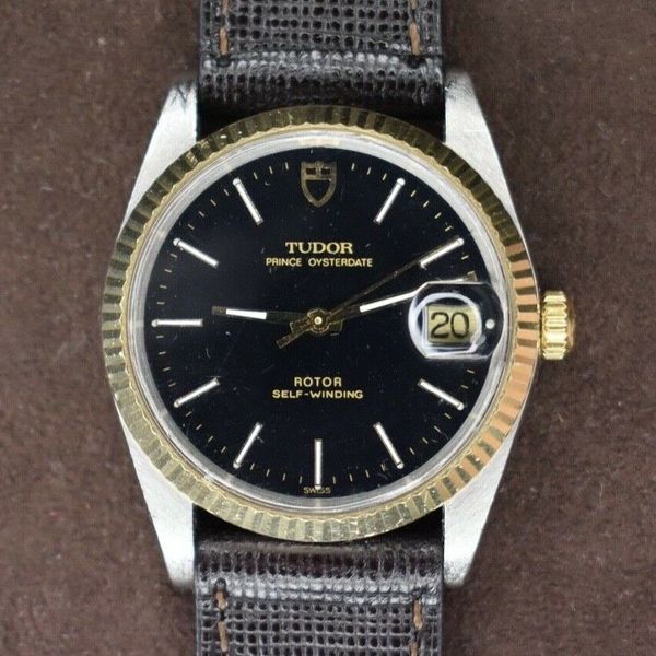 Tudor Prince Oysterdate 74033 by Rolex Black Dial Extremely Rare Model ...