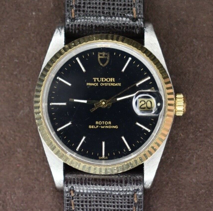 Tudor Prince Oysterdate 74033 by Rolex Black Dial Extremely Rare Model ...