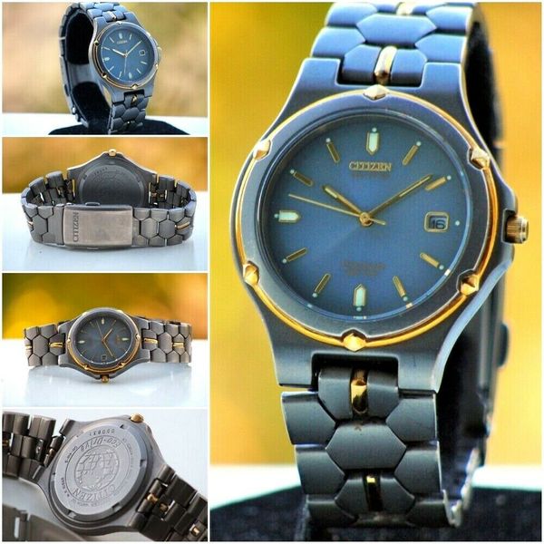 Rare Citizen Eco Drive Titanium E110-K15851 CK, WR 10 Bar, Solar ...