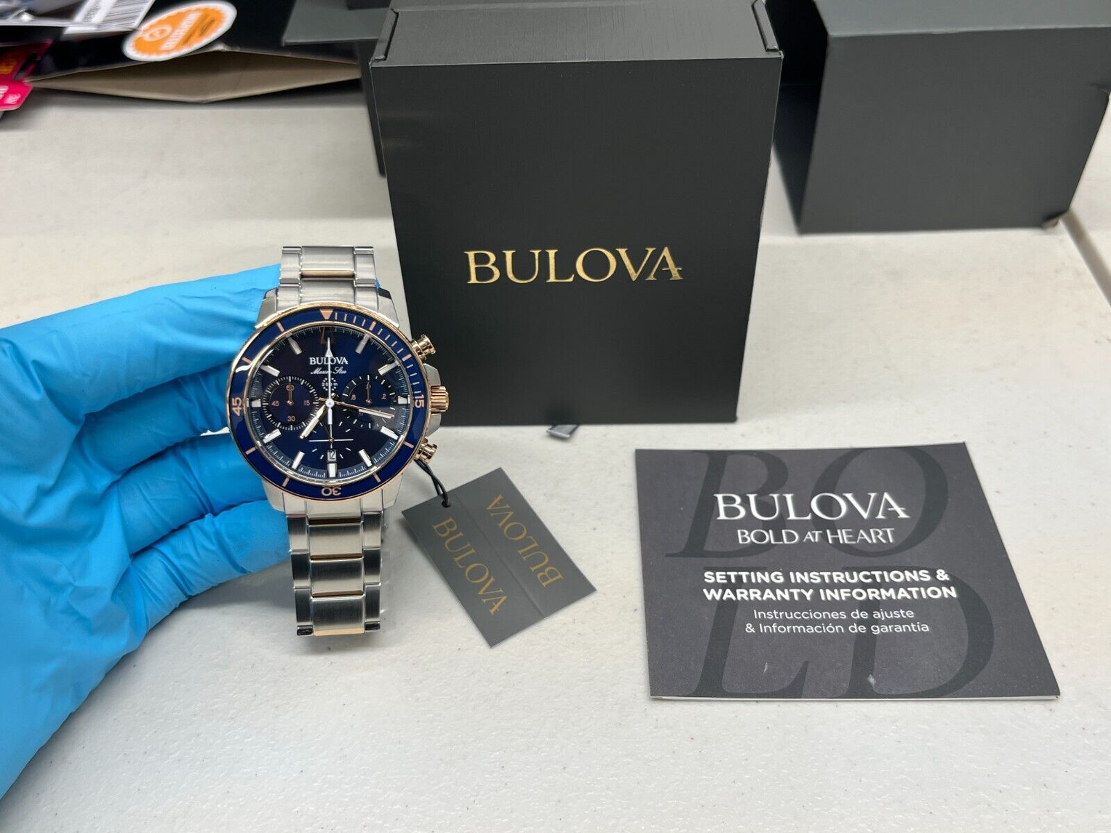 Bulova Marine Star 98B301 Chronograph Quartz Men's Watch - BRAND NEW ...
