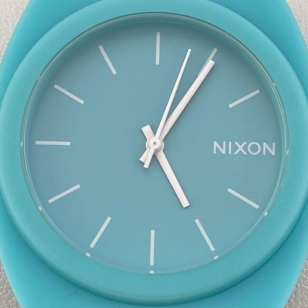 Vtg Nixon Unisex 39mm Watch Blue Watch Minimal "The Time Teller" WR100m ...