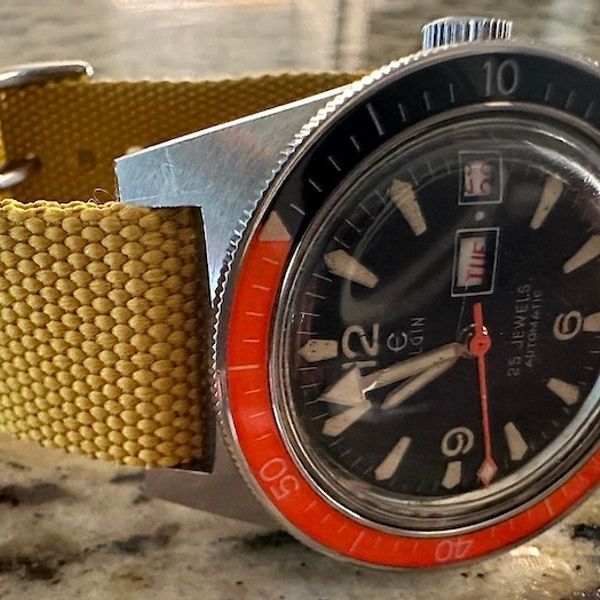 1960s Elgin Diverâ s 25 Jewel Day Date Ref. 4156 M-135 | WatchCharts ...