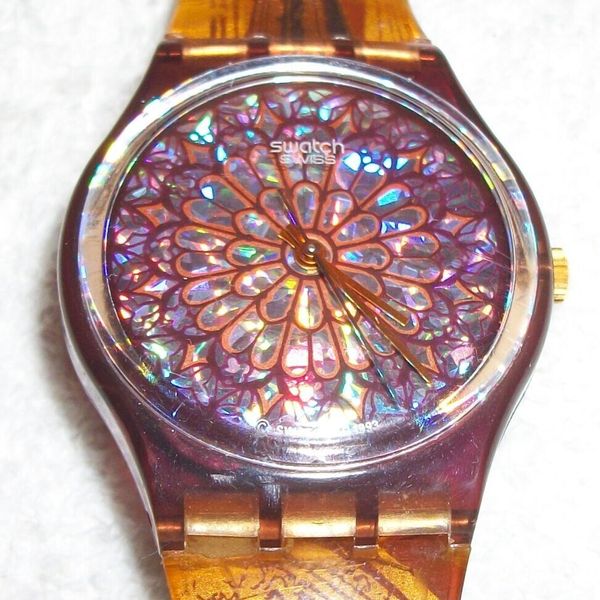 1994 Swatch Gent Quasimodo GV108 New Battery Runs Great Some Band ...