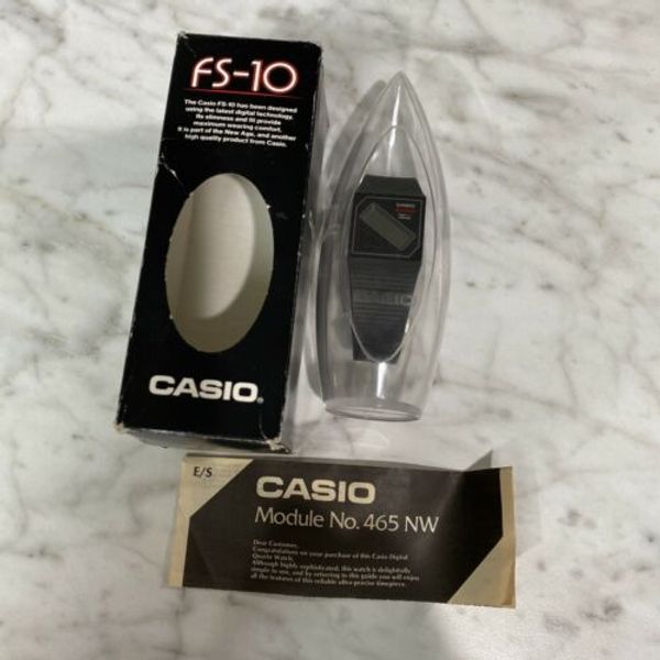 CASIO FS-10 LCD Vintage Digital Retro Watch Collector Dead stock works ...