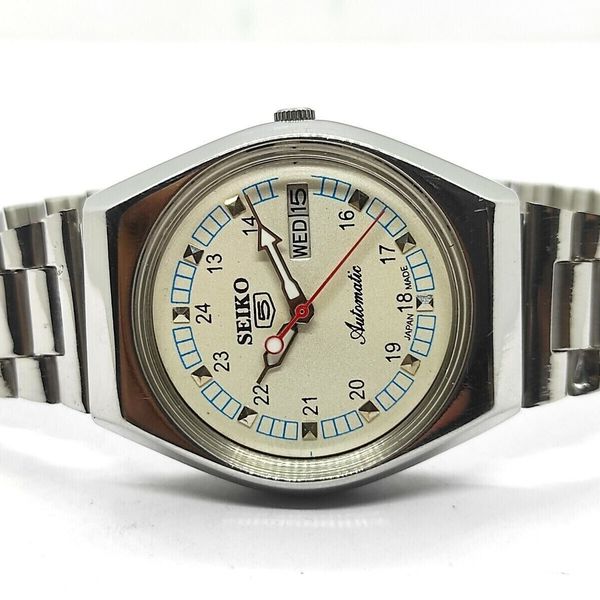 SEIKO AUTOMATIC S.S AWESOME DIAL MOMENT.6309 MEN'S JAPANESE WRIST WATCH ...