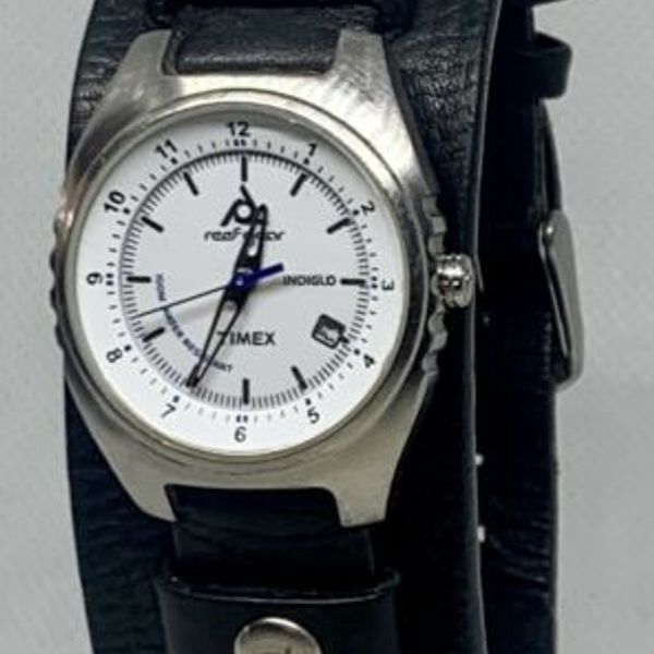 TIMEX 2004 REEF GEAR Women’s Wristwatch Indiglo Date Original Bund Strap Works | WatchCharts ...