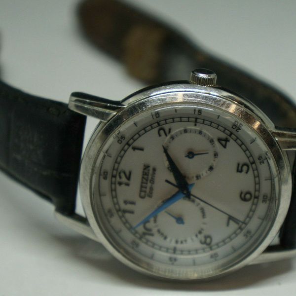 Citizen Eco Drive 8635-S079756 White Dial Men's Watch Broken Band ...