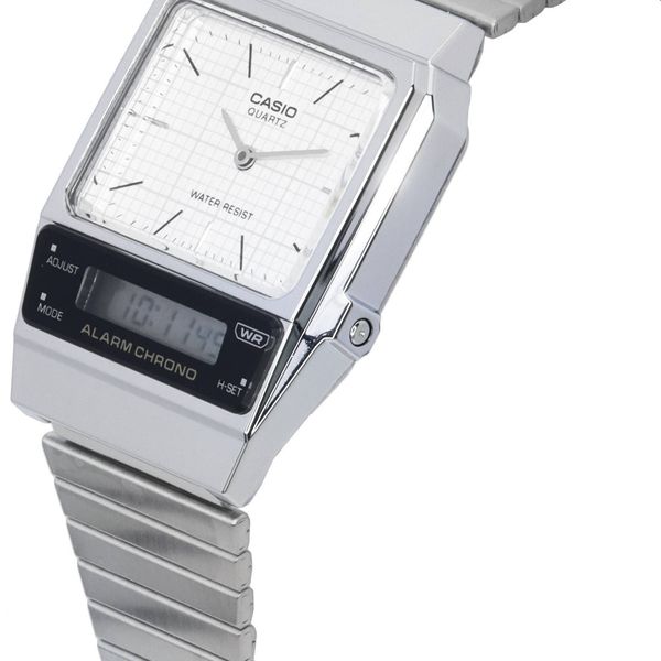 Casio Vintage Analog Digital White Dial Quartz AQ-800E-7A AQ800E-7 ...