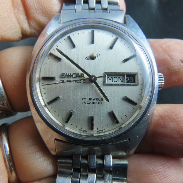 Swiss Made Enicar Daydate Automatic Men Watch | WatchCharts Marketplace
