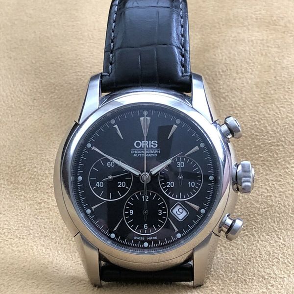 Oris Artelier Chronograph Automatic Men's Watch with Box and Manuals ...
