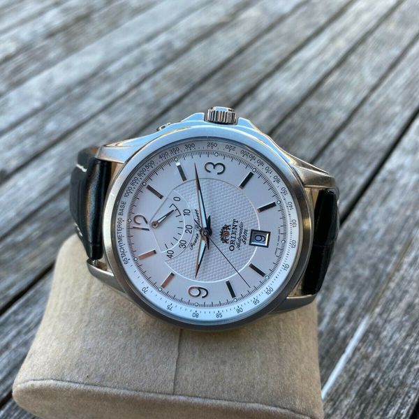 ORIENT Power Reserve Automatic White Dial Men’s Watch (EX0P-C2 ...