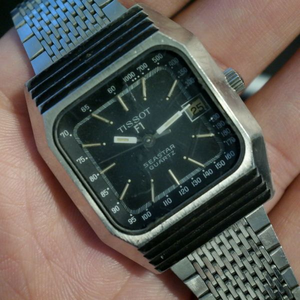 Vintage Tissot F1 Seastar Formula 1 watch running - need repair or for ...