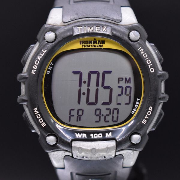 TIMEX Ironman Triathlon Watch Men Flix Technology Indiglo 100m NEW ...