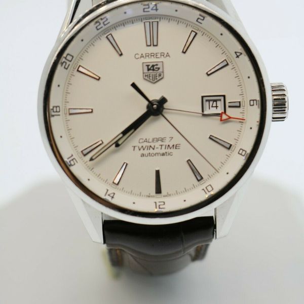 TAG Heuer Calibre 7 Twin-Time Automatic Watch, Model WAR2011-1 ...