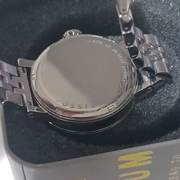 Fossil Women's Watch Pink Dial Floating Gears Silver Bracelet. Original ...