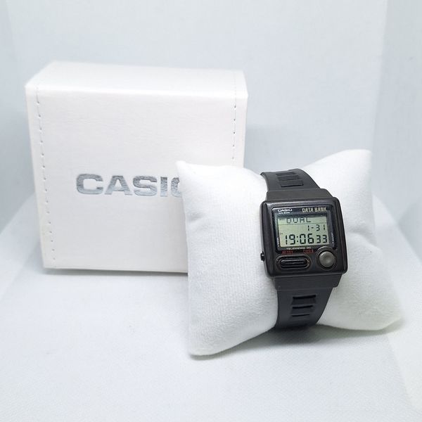 CASIO DATA BANK DB-33W TELEMEMO 30 CHRONOGRAPH 871 VINTAGE MENâ S WATCH ...