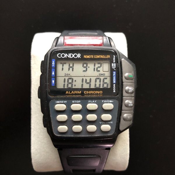 Rare Montre Vintage Condor " Remote Controller "Quartz Digital LCD No ...