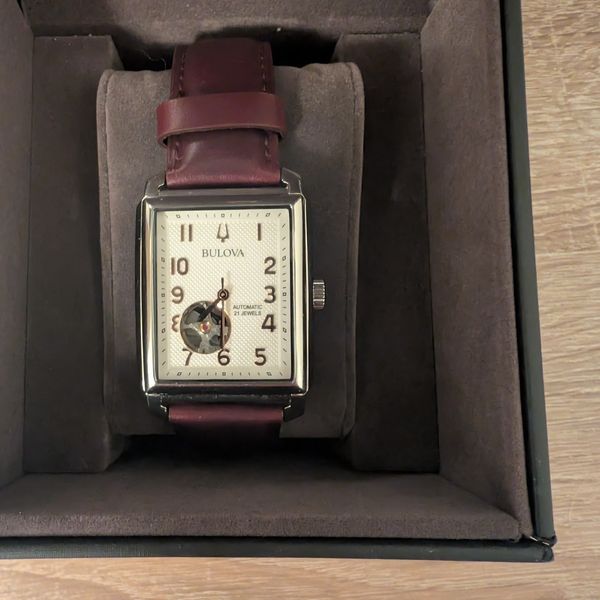 Bulova Sutton Automatic Tank Watch with additonal strap | WatchCharts ...